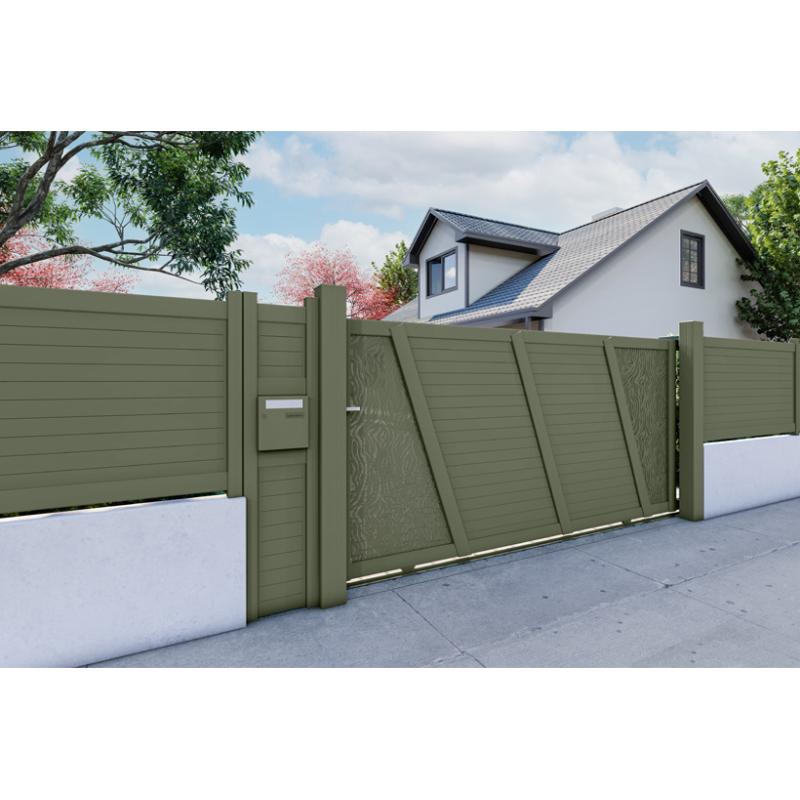 Portail aluminium design Burga